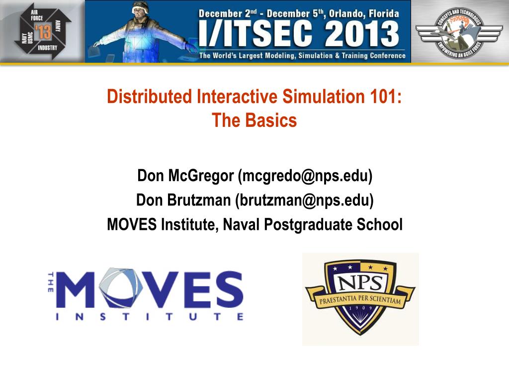 PPT - Distributed Interactive Simulation 101: The Basics PowerPoint ...