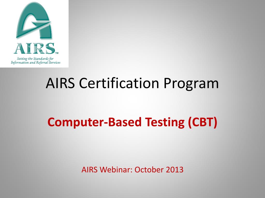 PPT - AIRS Certification Program PowerPoint Presentation, free download ...