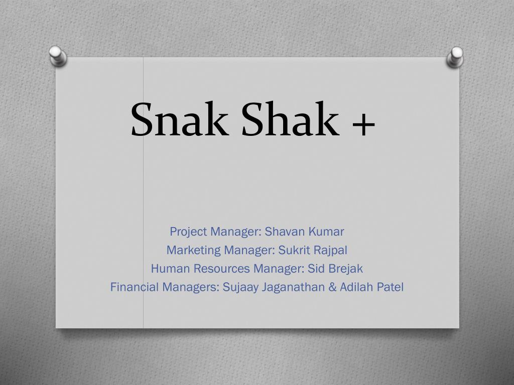 PPT - Snak Shak + PowerPoint Presentation, free download - ID:1650178