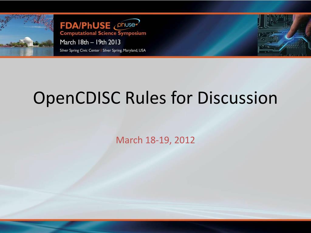 PPT - OpenCDISC Rules for Discussion PowerPoint Presentation, free ...