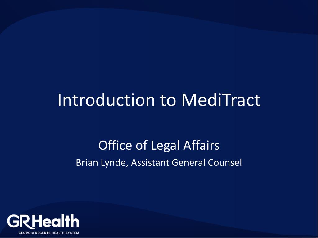PPT - Introduction to MediTract PowerPoint Presentation, free download ...