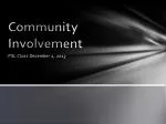 PPT - Community Involvement PowerPoint Presentation, free download - ID ...