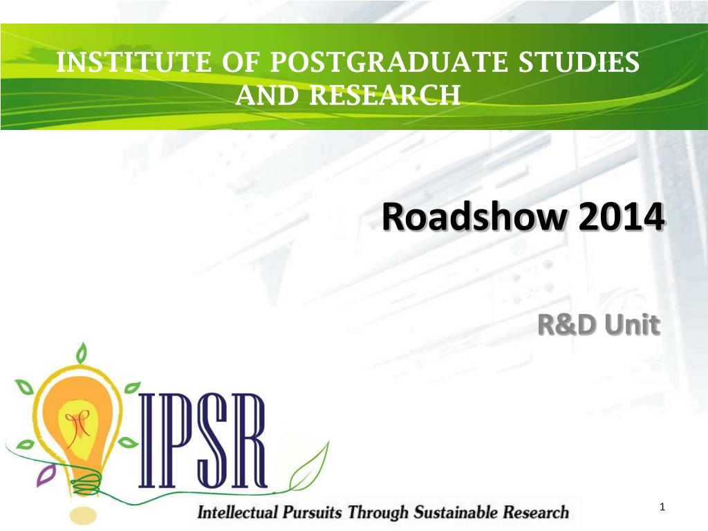 PPT - Roadshow 2014 PowerPoint Presentation, free download - ID:1655468
