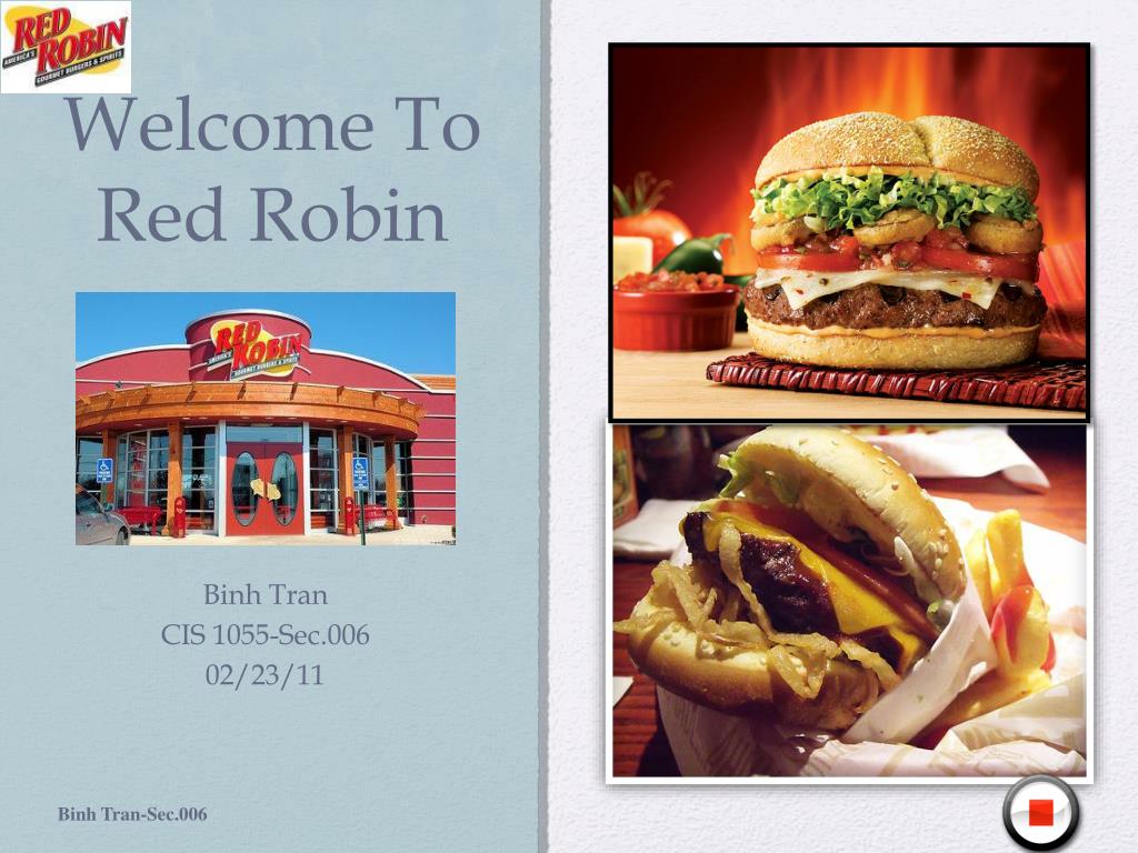 PPT - Welcome To Red Robin PowerPoint Presentation, free download - ID ...