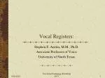 PPT - Vocal Health PowerPoint Presentation, free download - ID:1931661