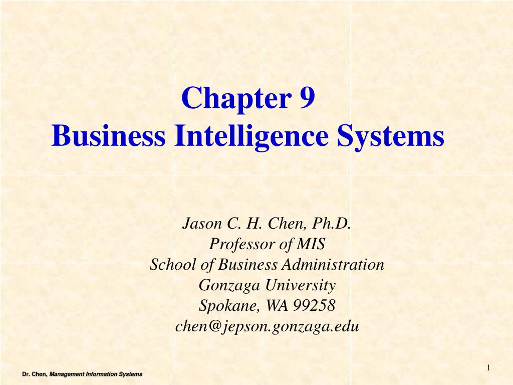PPT - Chapter 9 Business Intelligence Systems PowerPoint Presentation ...