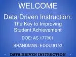 PPT - Excel Basics for Data Driven Instruction PowerPoint Presentation ...