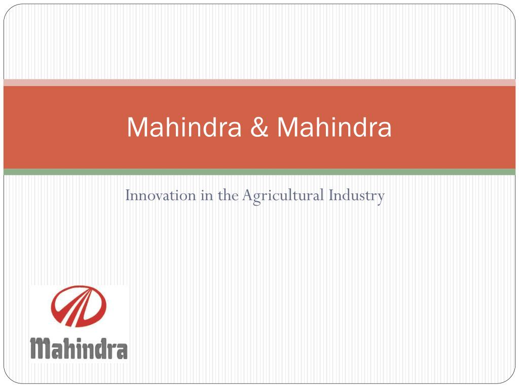 PPT - Mahindra & Mahindra PowerPoint Presentation, free download - ID ...