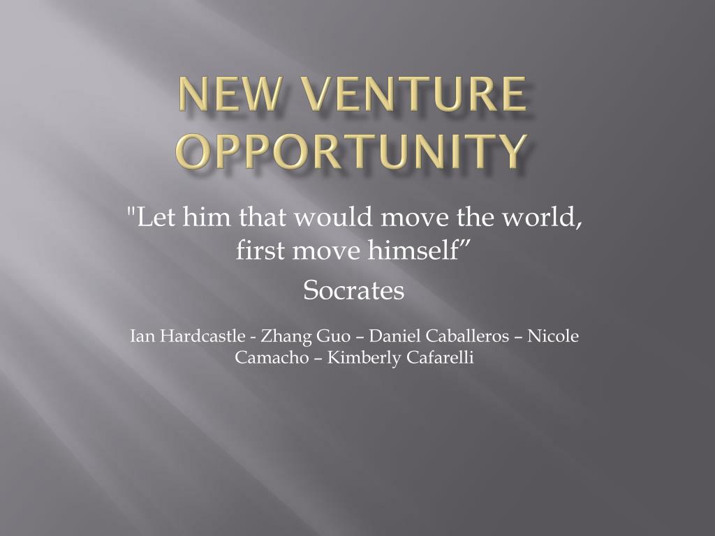 PPT - New Venture Opportunity PowerPoint Presentation, free download ...