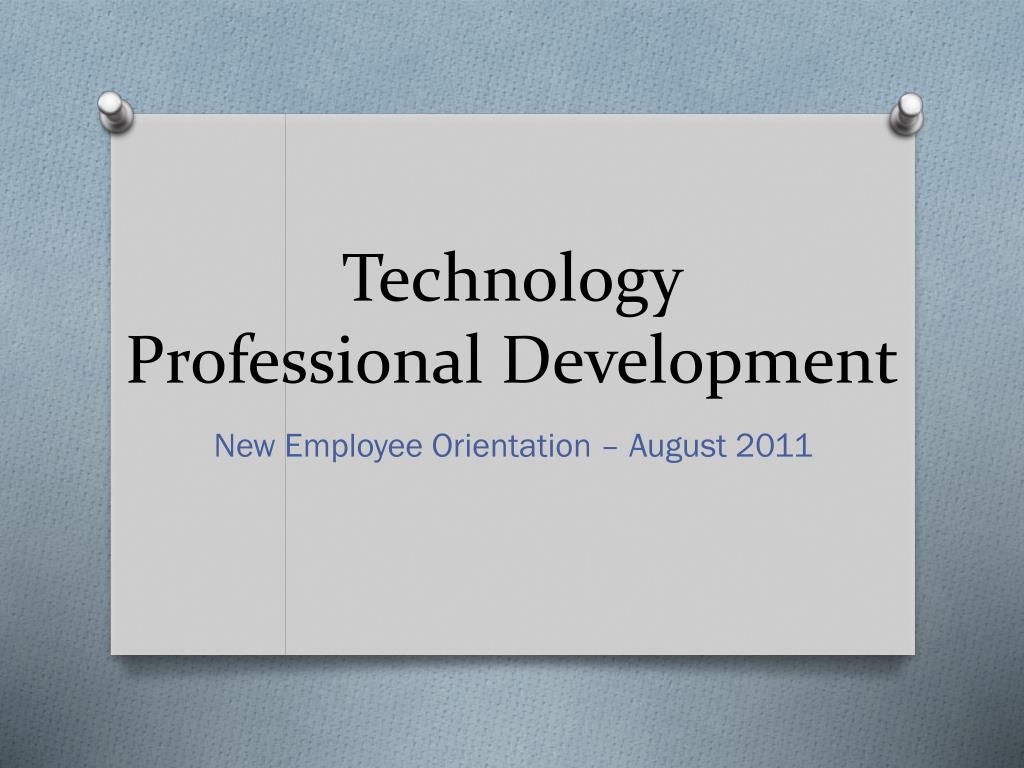 PPT - Technology Professional Development PowerPoint Presentation, free ...