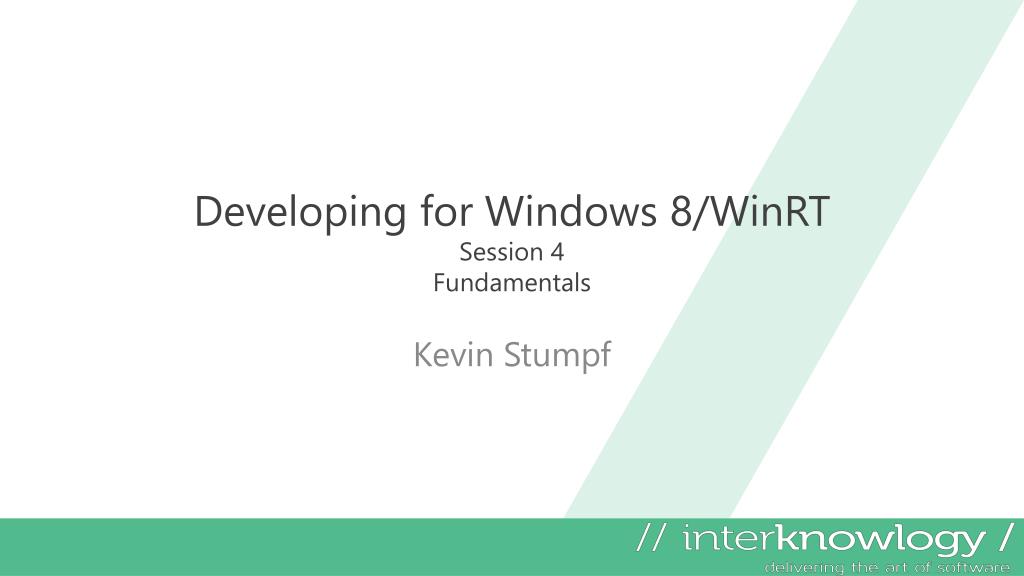 PPT - Mastering Windows 8/WinRT Development: Async, Security, and API Fundamentals PowerPoint ...