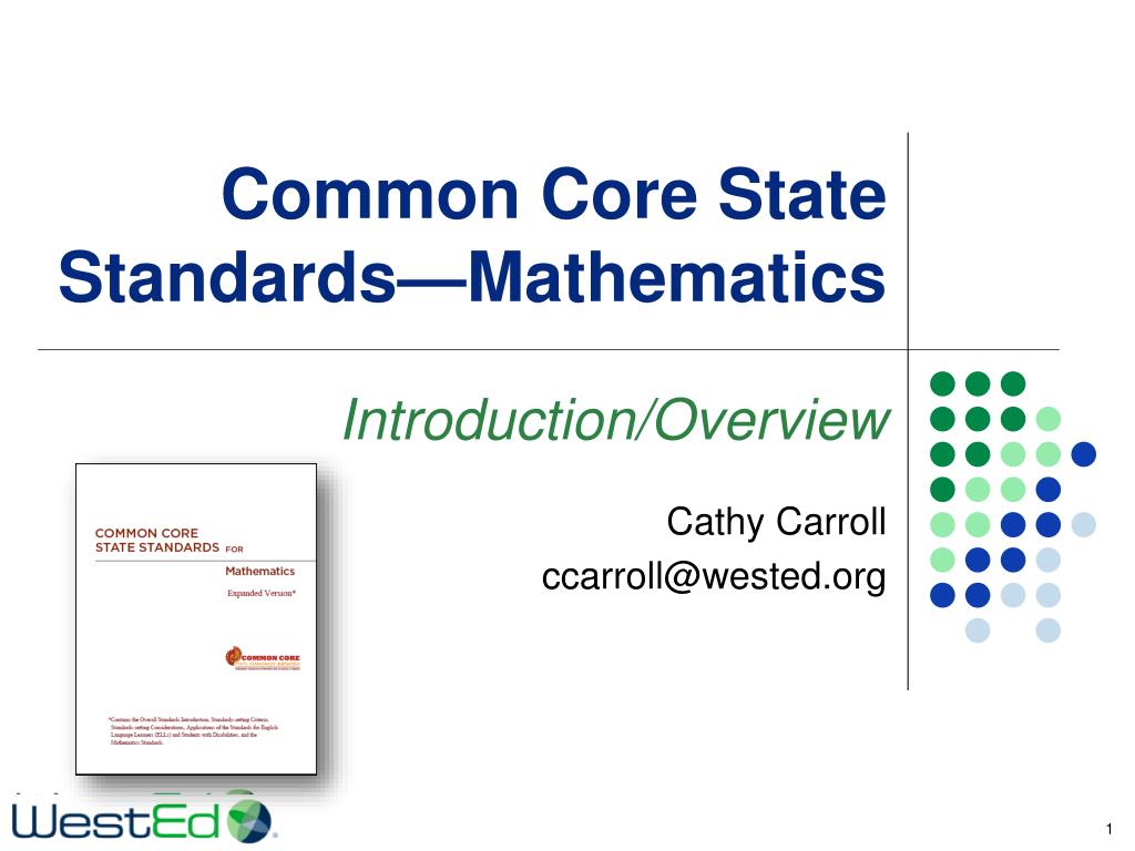 PPT - Common Core State Standards—Mathematics PowerPoint Presentation ...