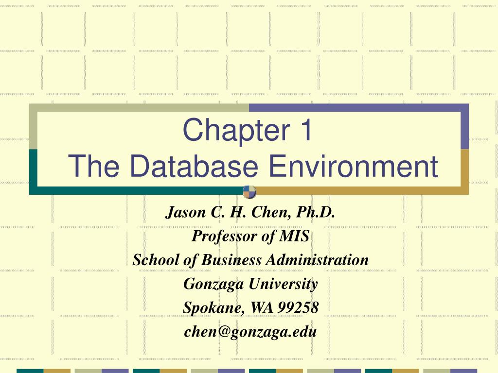 PPT - Chapter 1 The Database Environment PowerPoint Presentation, free ...