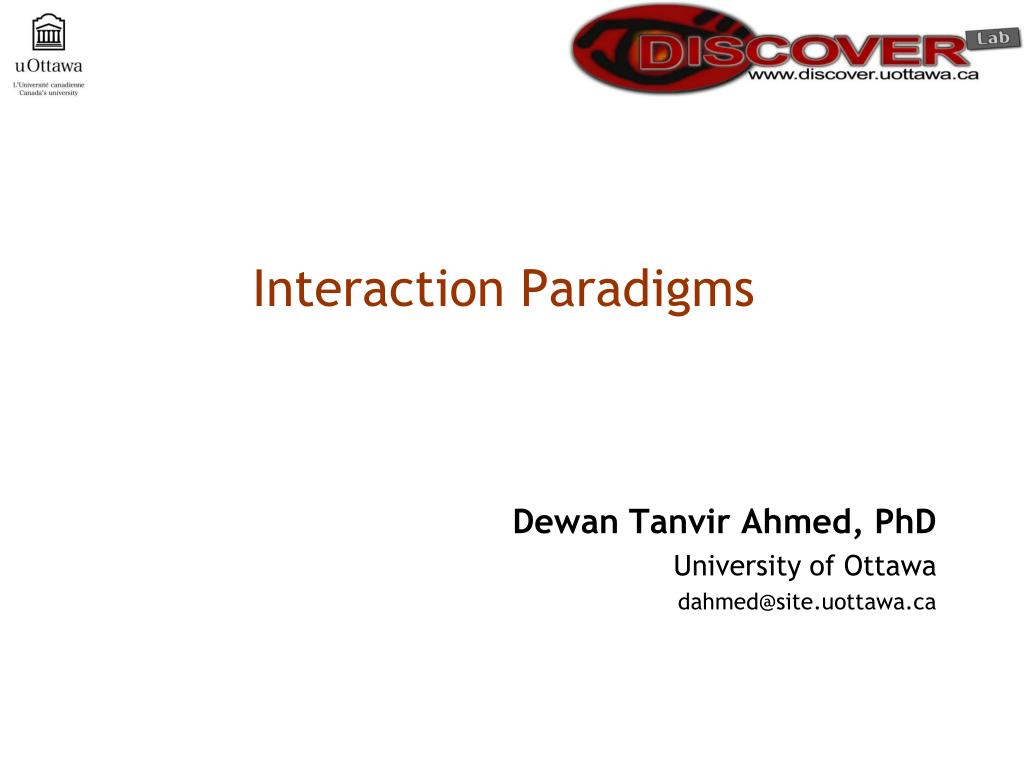 PPT - Interaction Paradigms PowerPoint Presentation, free download - ID ...