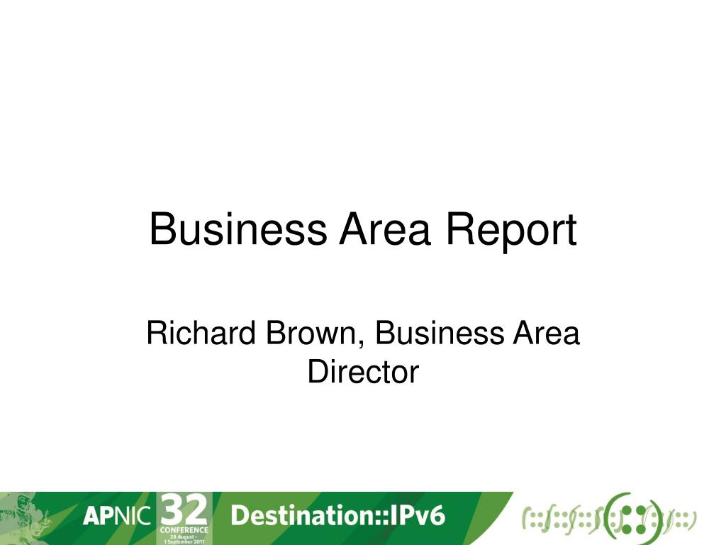 PPT - Business Area Report PowerPoint Presentation, free download - ID ...