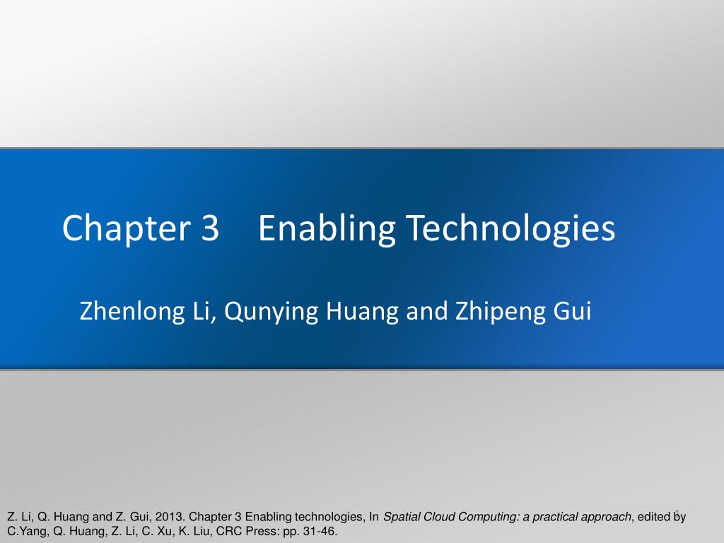 PPT - Chapter 3 Enabling Technologies PowerPoint Presentation, free ...