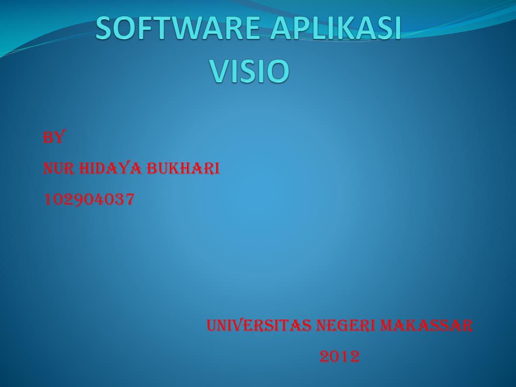 PPT - SOFTWARE APLIKASI VISIO PowerPoint Presentation, free download ...