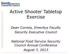 PPT - ACTIVE SHOOTER TABLETOP PowerPoint Presentation, free download ...