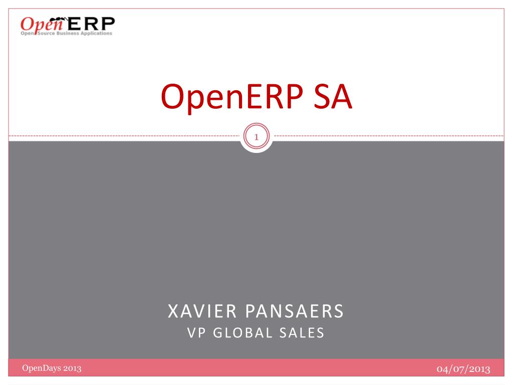 PPT - OpenERP SA PowerPoint Presentation, free download - ID:1666822