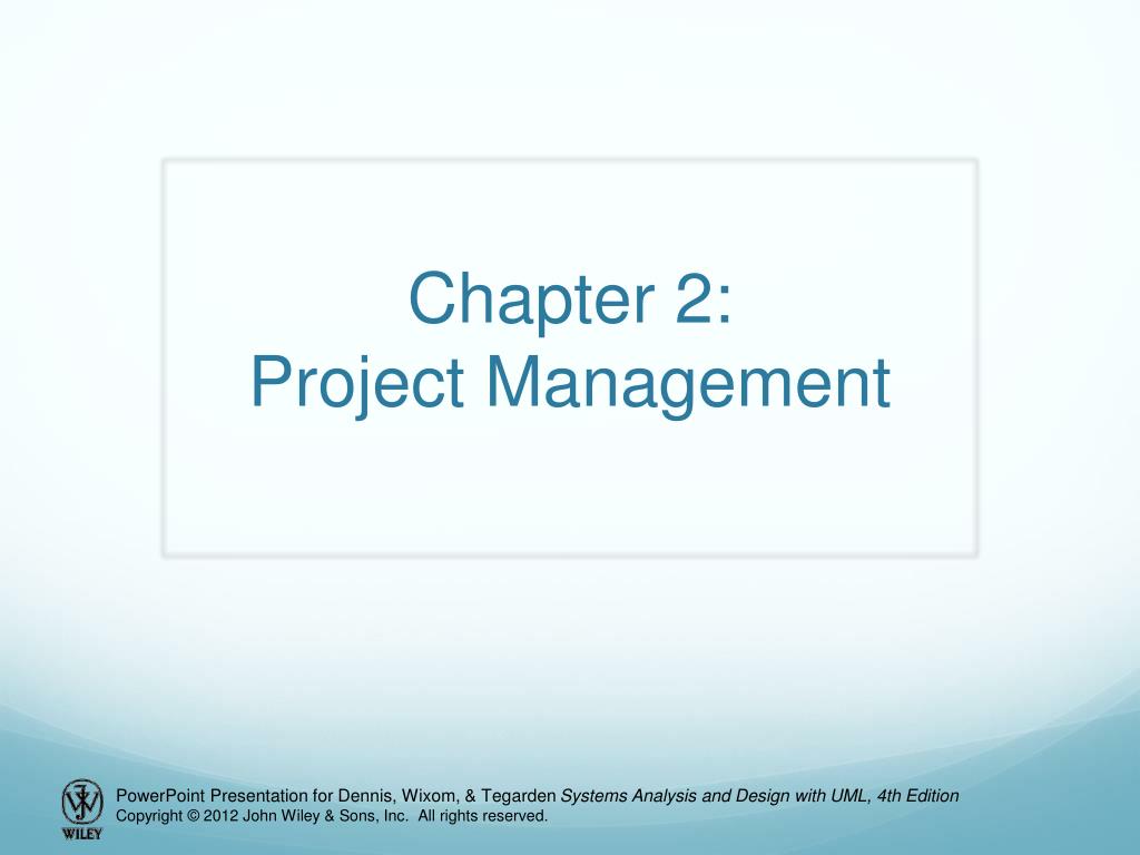 PPT - Chapter 2: Project Management PowerPoint Presentation, free ...
