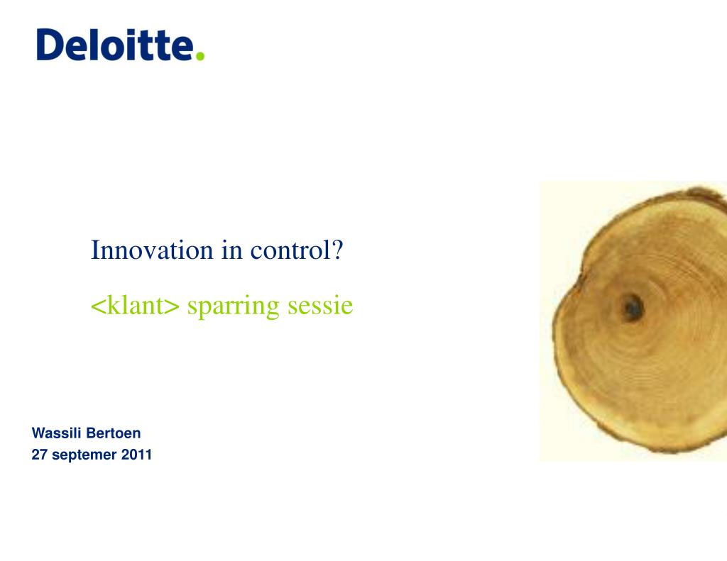 PPT - Innovation in control? PowerPoint Presentation, free download ...