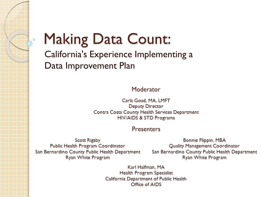 PPT - Making Data Count: PowerPoint Presentation, free download - ID ...