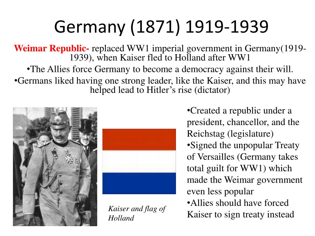 PPT - Germany (1871) 1919-1939 PowerPoint Presentation, free download ...