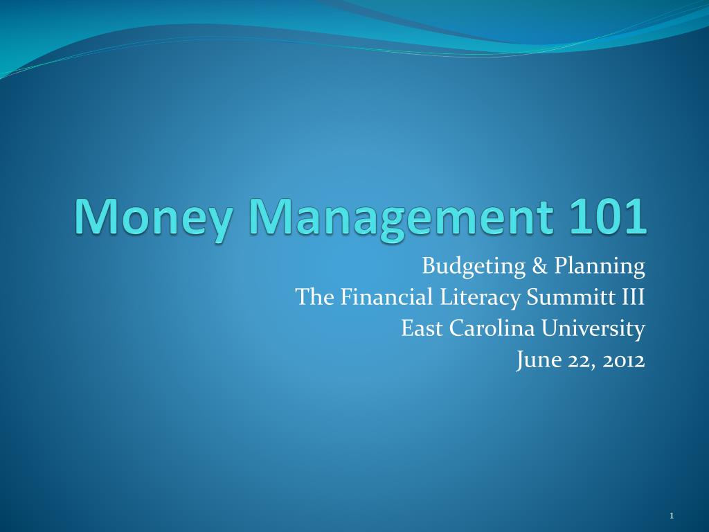 PPT - Money Management 101 PowerPoint Presentation, free download - ID ...