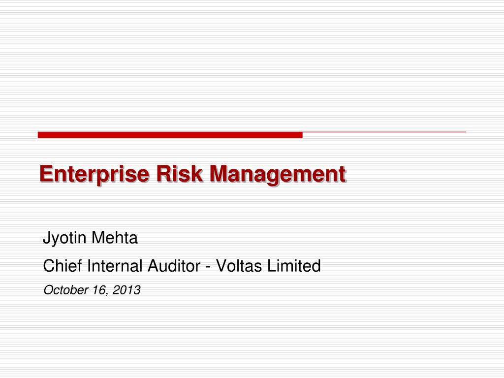 PPT - Enterprise Risk Management PowerPoint Presentation, free download ...