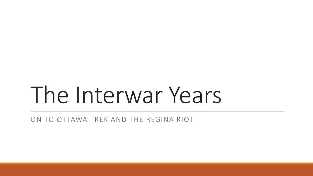 PPT - The Interwar Years PowerPoint Presentation, free download - ID ...