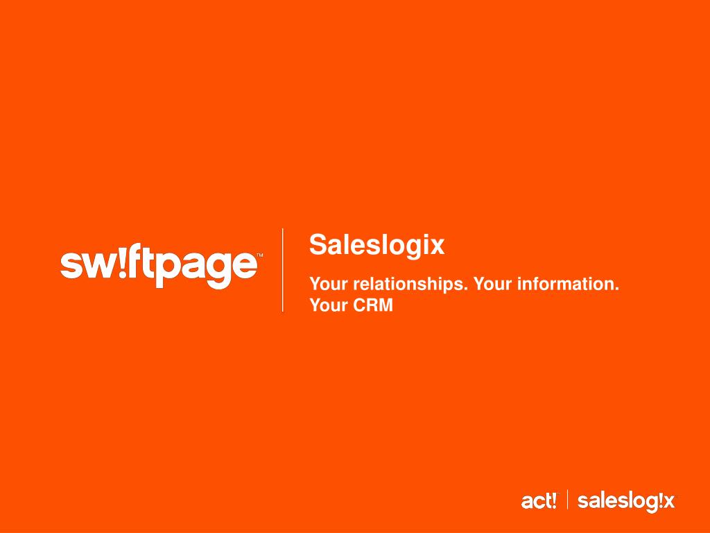 PPT - Saleslogix PowerPoint Presentation, free download - ID:1675136