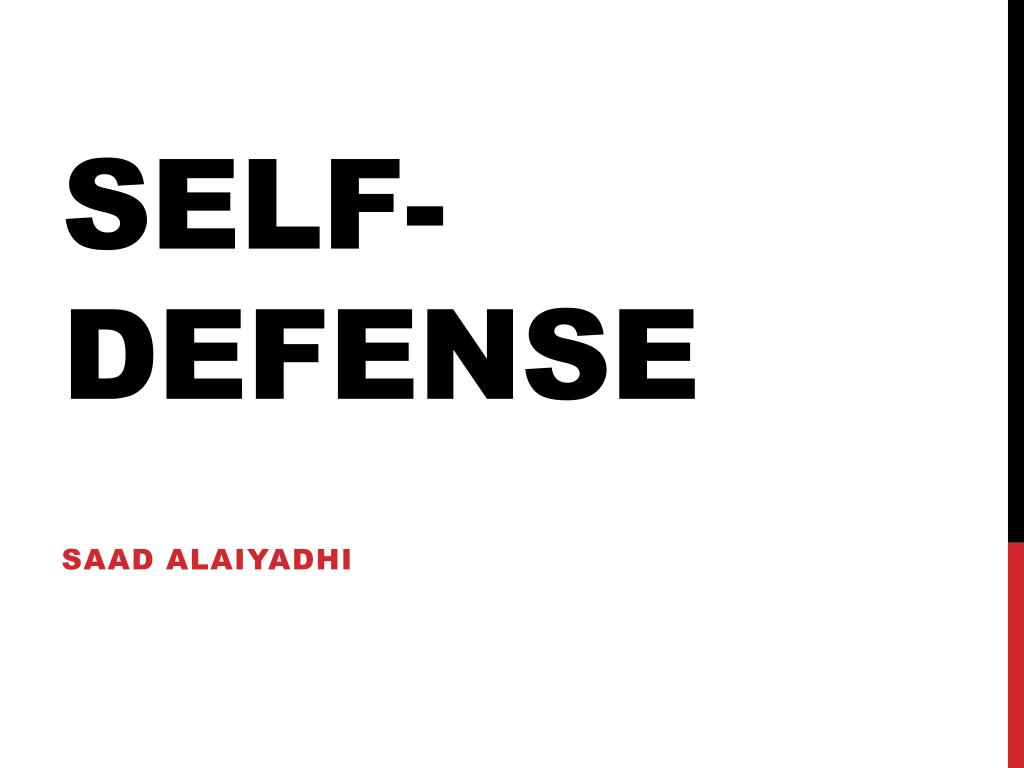 PPT - Self-Defense PowerPoint Presentation, free download - ID:1676006