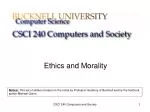 PPT - Ethics and Morality PowerPoint Presentation, free download - ID ...