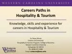 PPT - Careers in the Tourism and Hospitality Industry PowerPoint ...
