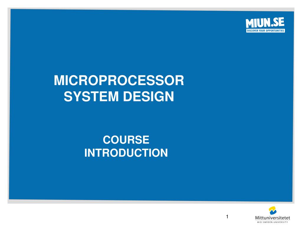 PPT - Microprocessor system design PowerPoint Presentation, free download - ID:1681755