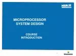 PPT - Microprocessor System Design Timers PowerPoint Presentation, free ...