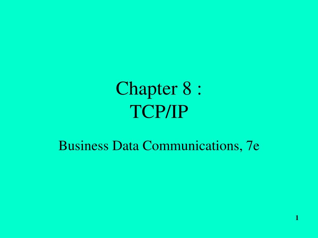 PPT - Chapter 8 : TCP/IP PowerPoint Presentation, free download - ID ...