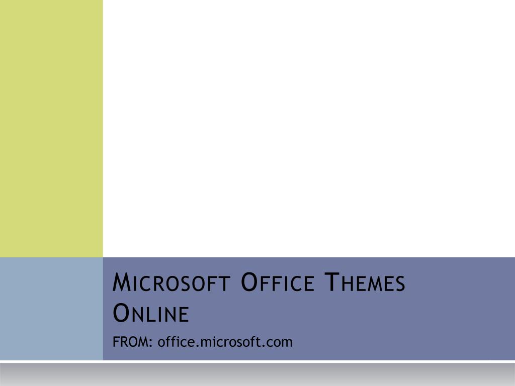 PPT - Microsoft Office Themes Online PowerPoint Presentation, free ...