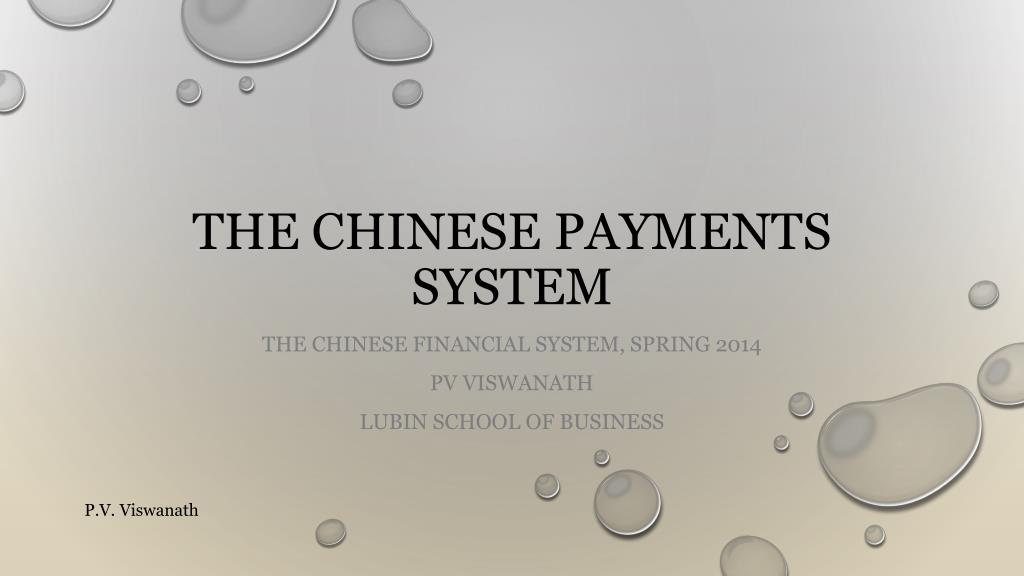 PPT - The Chinese payments system PowerPoint Presentation, free ...
