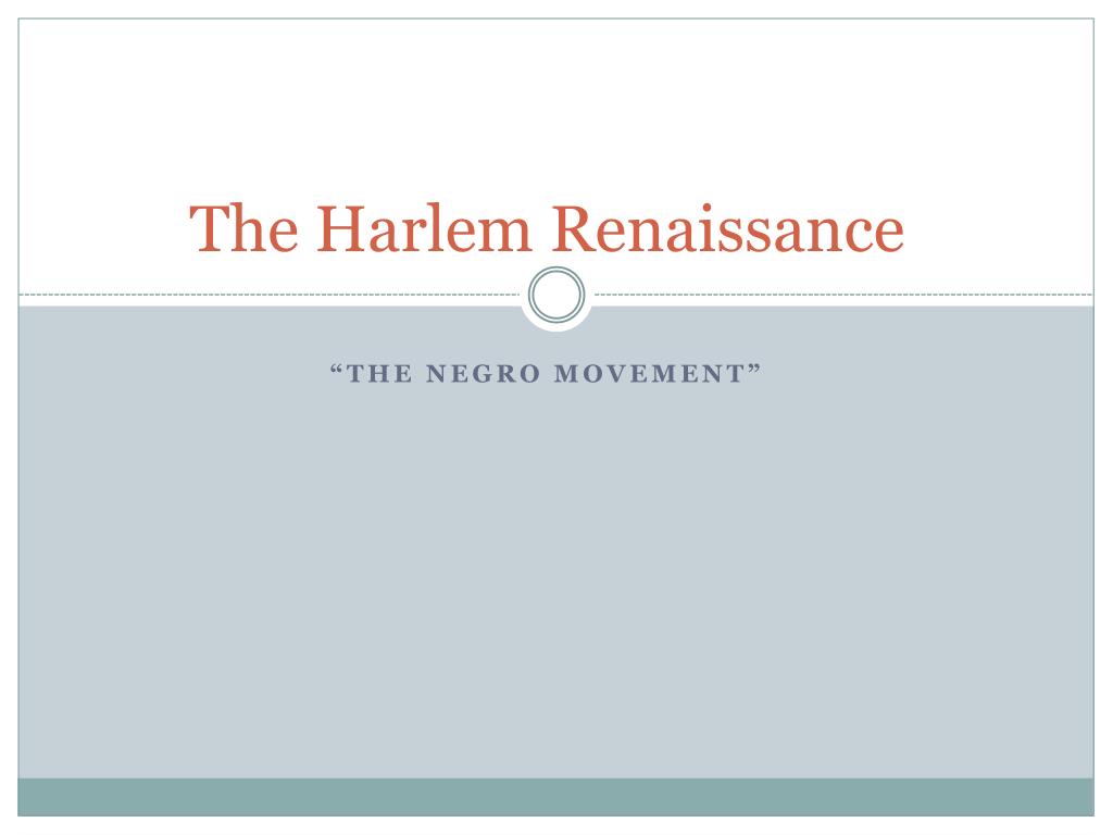 PPT - The Harlem Renaissance PowerPoint Presentation, free download ...