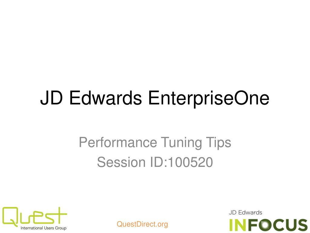 PPT - JD Edwards EnterpriseOne PowerPoint Presentation, free download ...