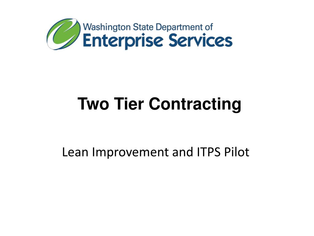 PPT - Two Tier Contracting PowerPoint Presentation, free download - ID ...