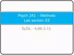 PPT - Methods Section PowerPoint Presentation, free download - ID:4522260
