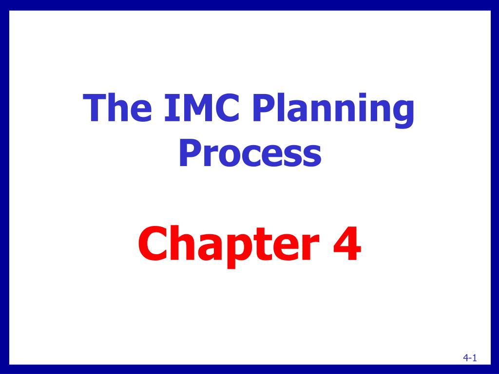 PPT - The IMC Planning Process PowerPoint Presentation, free download ...