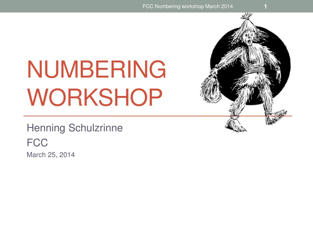 PPT - Numbering workshop PowerPoint Presentation, free download - ID ...