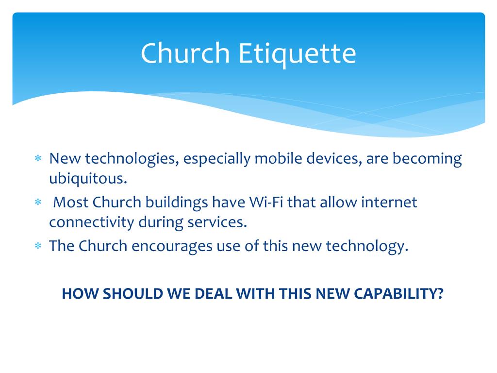 PPT - Church Etiquette PowerPoint Presentation, free download - ID:1690144