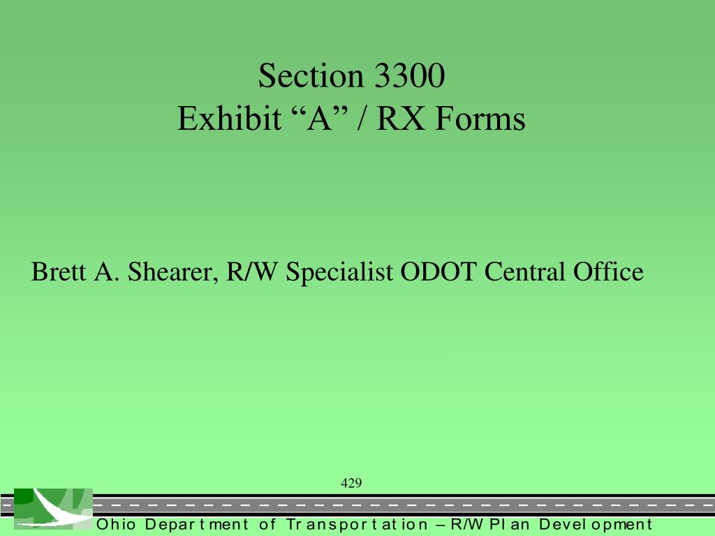 PPT - Legal Description Procedures: RX Forms and Guidelines Explanation ...