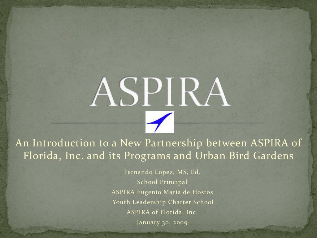 PPT - ASPIRA PowerPoint Presentation, free download - ID:1690325