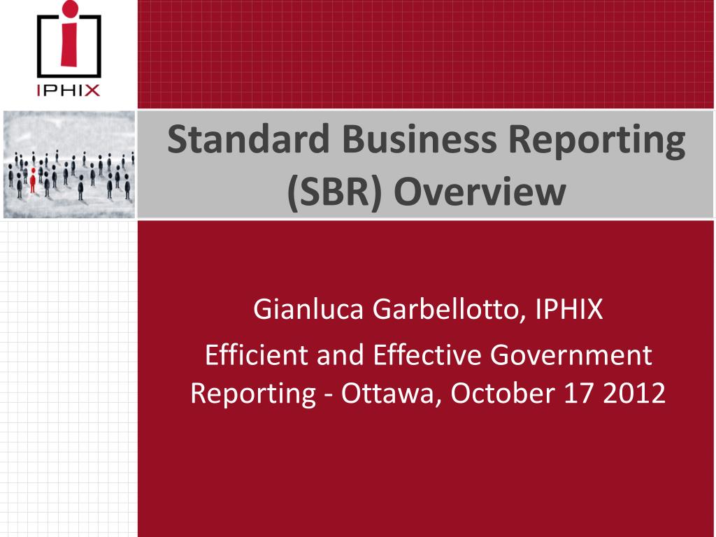 PPT - Standard Business Reporting (SBR) Overview PowerPoint ...