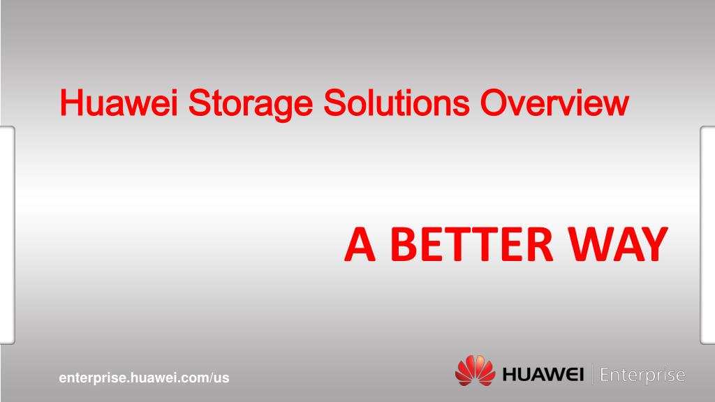 PPT - Huawei Storage Solutions Overview PowerPoint Presentation, free ...